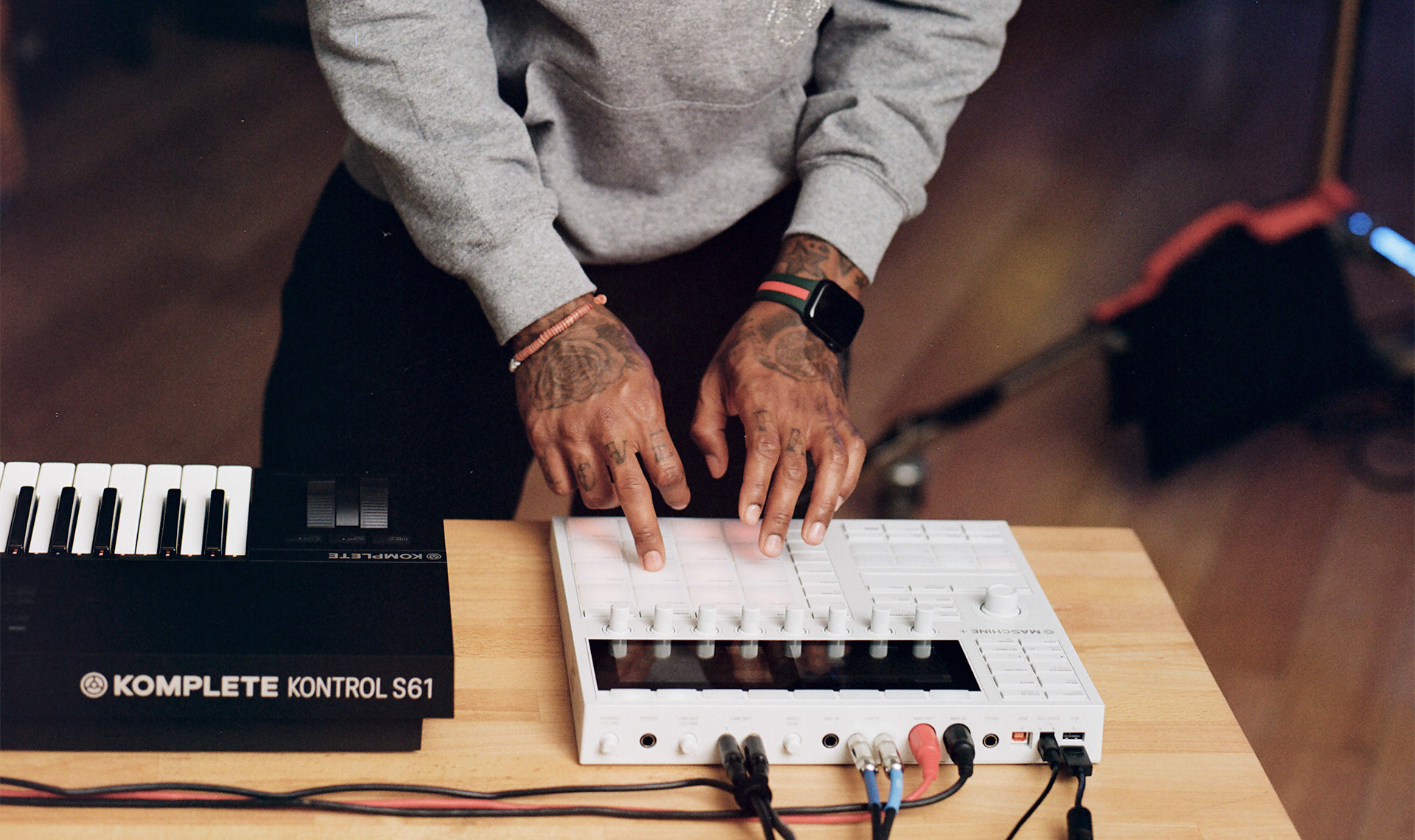 Lex Luger builds a cinematic trap beat with MASCHINE+